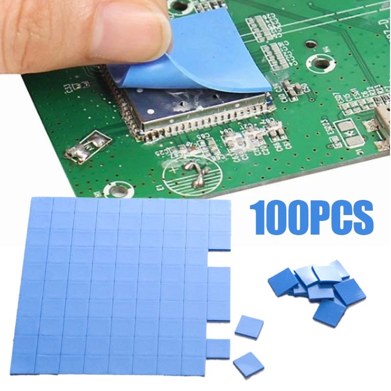 Jual 100pcs Thermal Pad Silicon GPU/CPU 10cm X 10cm Heatsink Bantalan ...