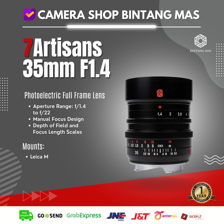 Jual 7artisans 35mm F1.4 For Leica M Full Frame Wen Lens | Shopee Indonesia