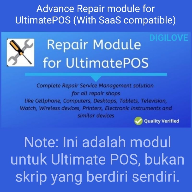 Jual Advance Repair module for UltimatePOS (With SaaS compatible ...