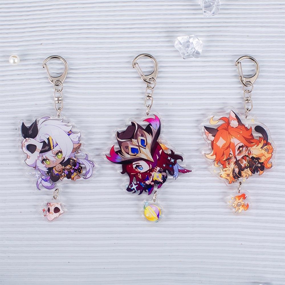 Jual Gantungan Kunci Genshin Impact Akrilik Transparan Keychain Ororon Chasca Souvenir Hadiah ...