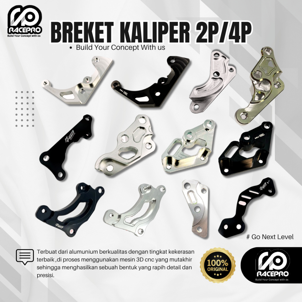 Jual BREKET UNTUK KALIPER RACEPRO 4P/2P BREKET KALIPER 220MM-280MM-300MM-320MM-340MM BREKET ...