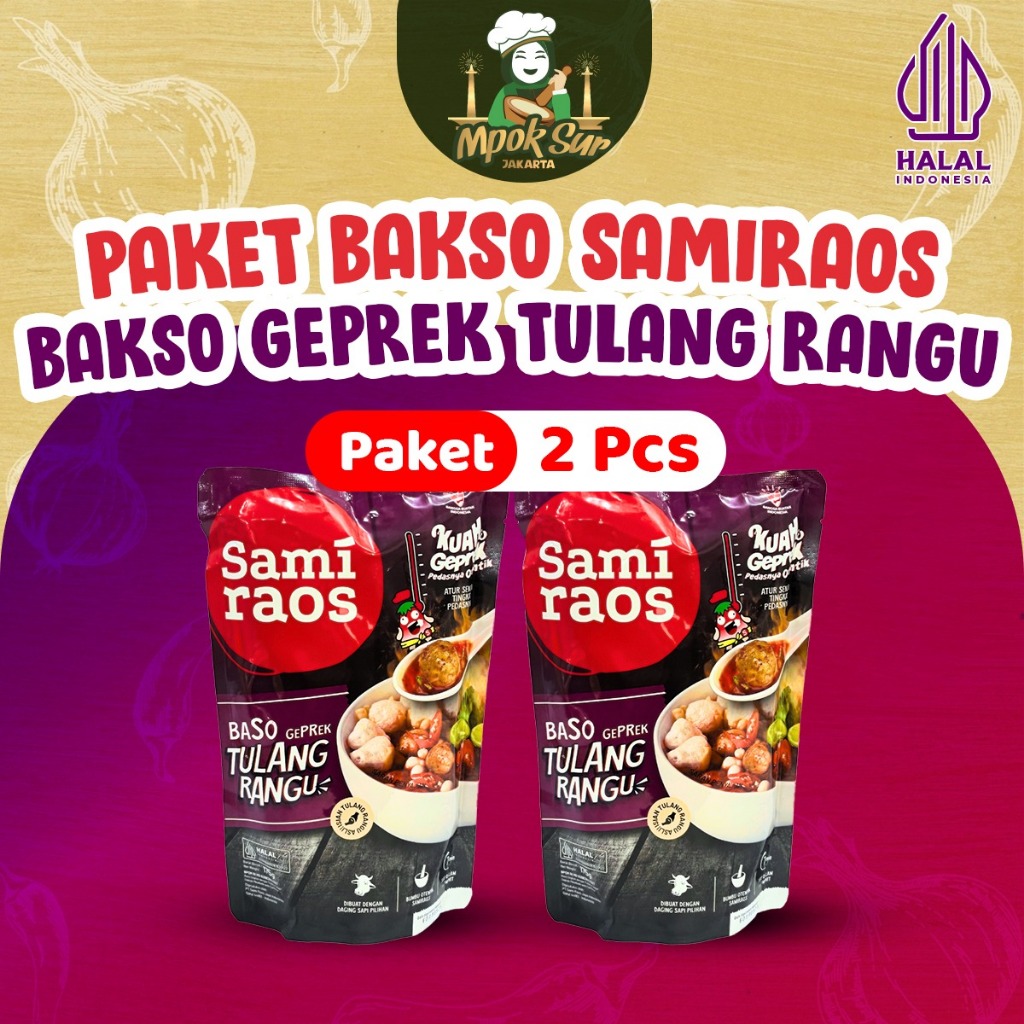 Jual Paket Hemat Sami Raos Baso Geprek Tulang Geprek isi 2 | Shopee ...