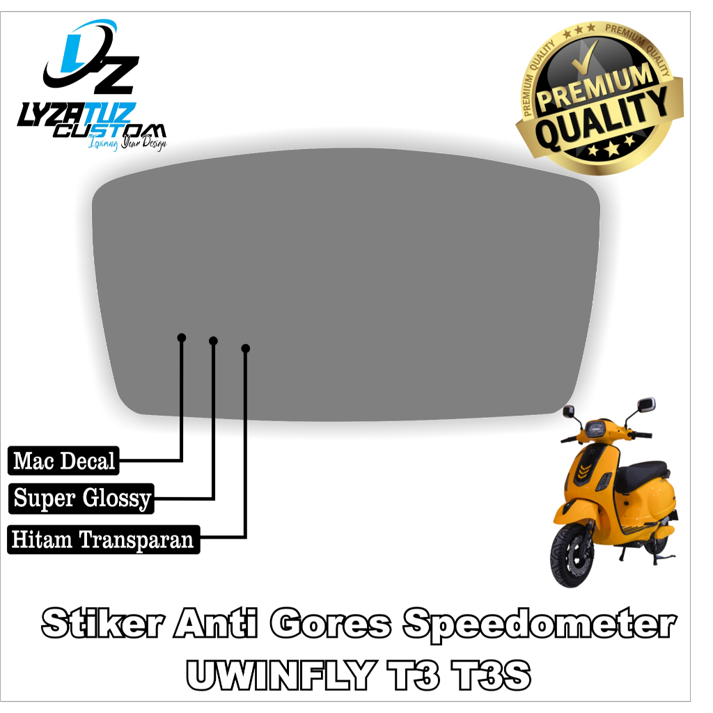 Jual stiker anti gores motor listrik uwinfly T3 T3S T3 PRO / Pelindung ...