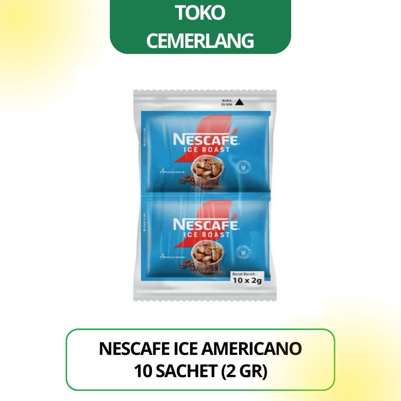 Jual Nescafe Ice Roast Americano 2 gr 10 sachet | Shopee Indonesia
