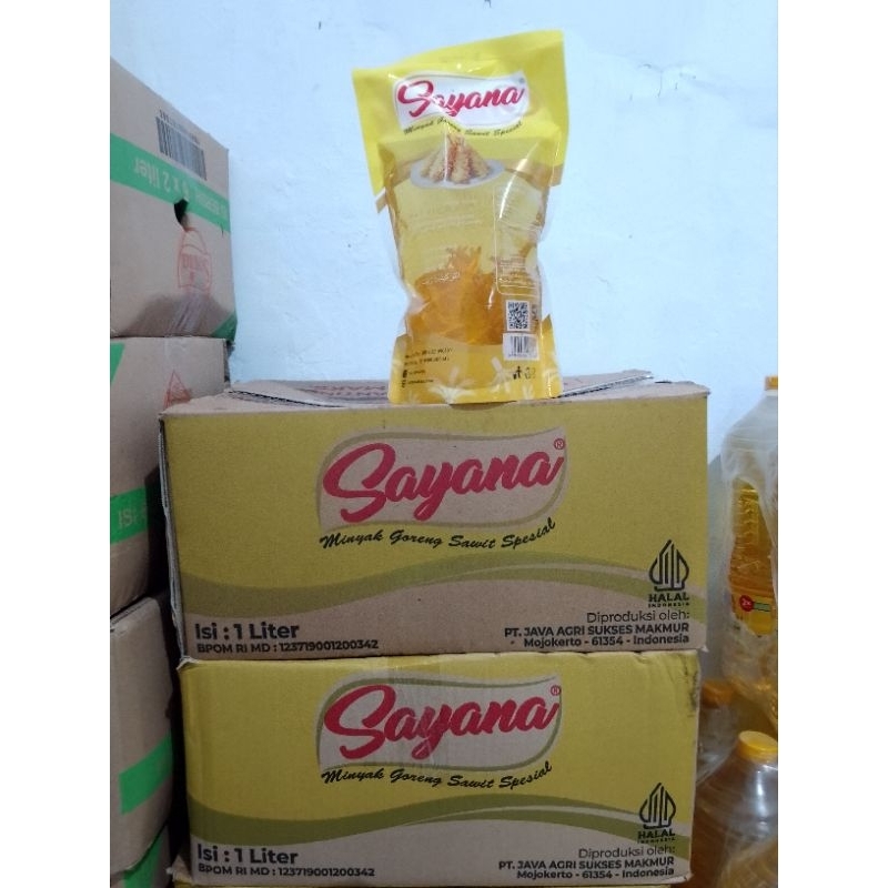 Jual MINYAK GORENG SAYANA 1 LITER 12 pcs | Shopee Indonesia