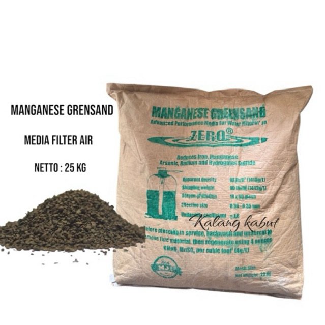 Jual manganese grensand - filter air - 25 kg | Shopee Indonesia