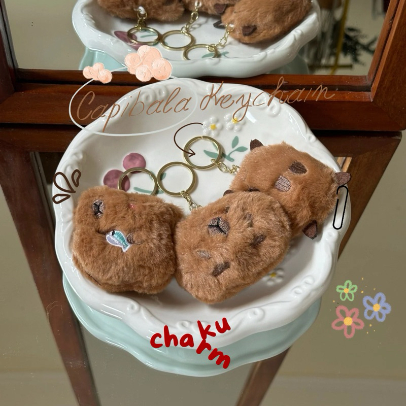 Jual Chaku - Bag Charm Aesthetic Keychain Boneka Mini Capybara ...