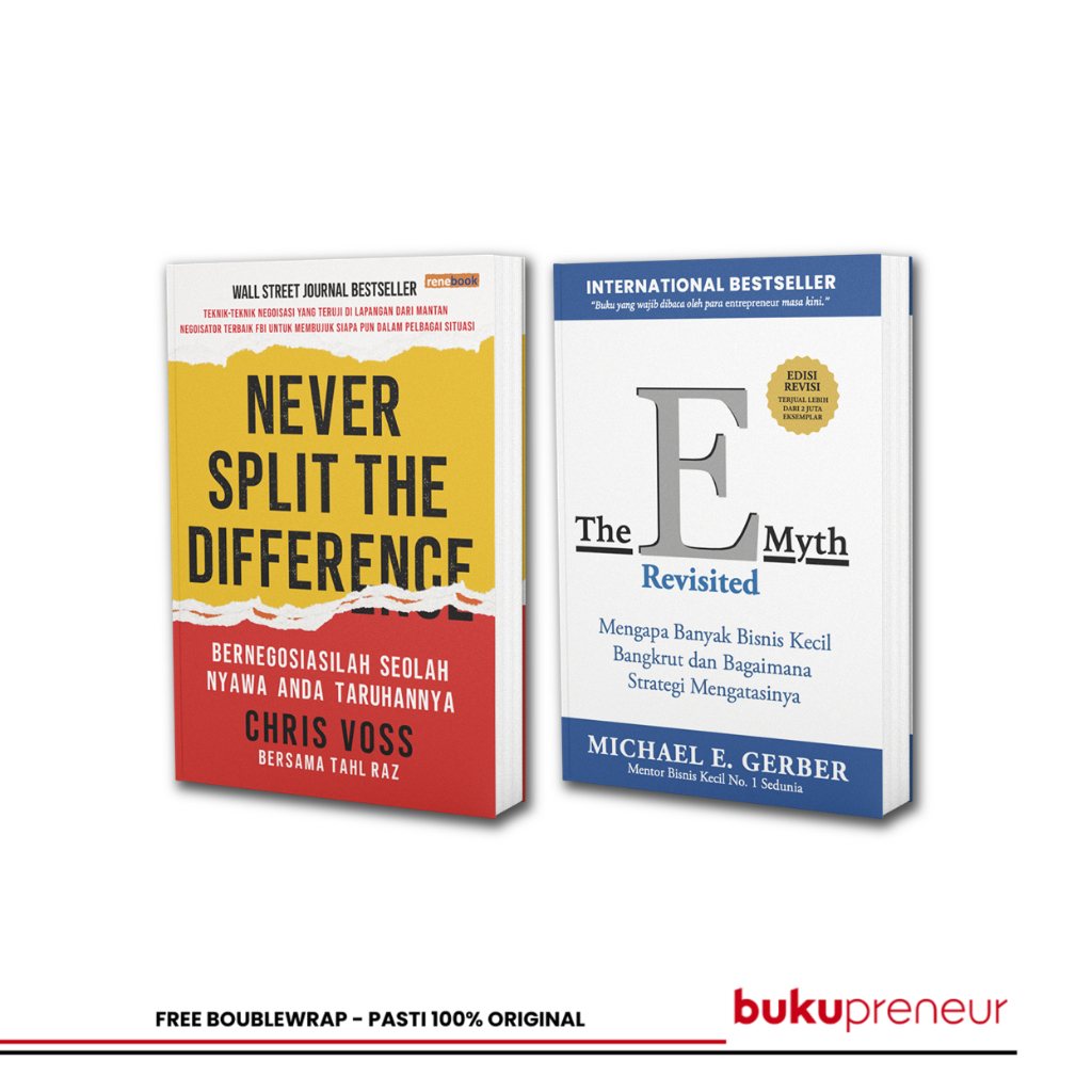 Jual Bukupreneur - Paket Buku Never Split the Difference + The E Myth Revisited | Shopee Indonesia