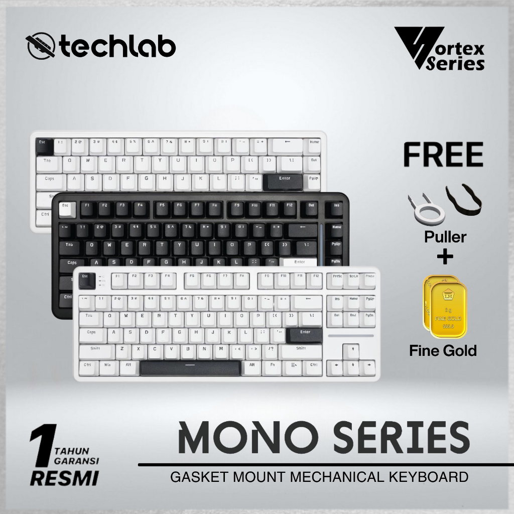 Jual Vortexseries MONO SERIES Gasket Mount Mechanical Keyboard 65 75 87 / TKL Layout | Vortex ...