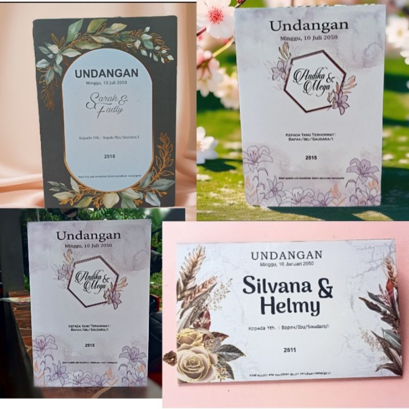 Jual Cetak undangan pernikahan Sederhana blangko dan cetak biasa ...