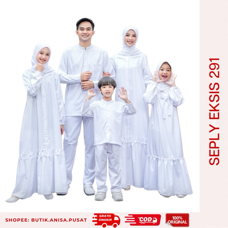 Jual SEPLY EKSIS 291 BRIGHT WHITE Sarimbit Keluarga 2025 Gamis Meyra 376 Selia 179 Koko Kaseo ...