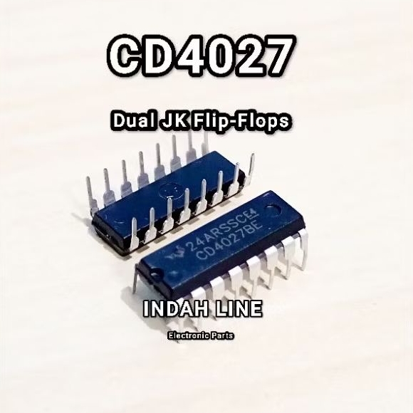 Jual CD4027 CD 4027 HCF4027 HEF4027 14027 CD4027BE Dip 16pin | Shopee ...