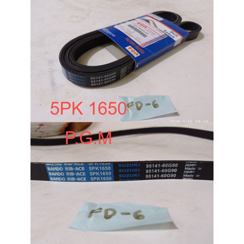 Jual FAN BELT VAN BELT V BELT RIB BELT TALI KIPAS OEM 5PK 1650 ESCUDO 2.0 2.000/BALENO/GRAND ...