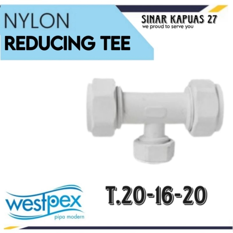 Jual Westpex Fitting Nylon Pipa Pex Pipa Green Reducing Tee | Shopee ...