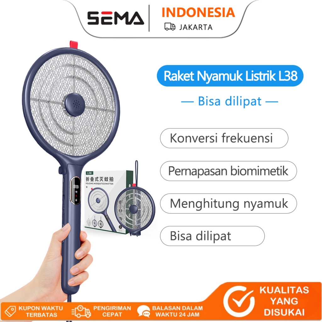 Jual Sema L38 Raket nyamuk listrik lipat , penghitungan dan pembunuhan ...
