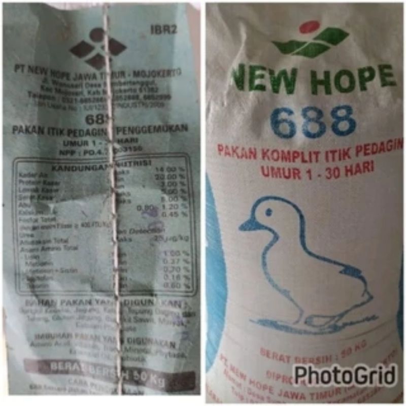 Jual New hope Pur pakan itik Pedaging 688 Pakan Bebek Entok | Shopee ...