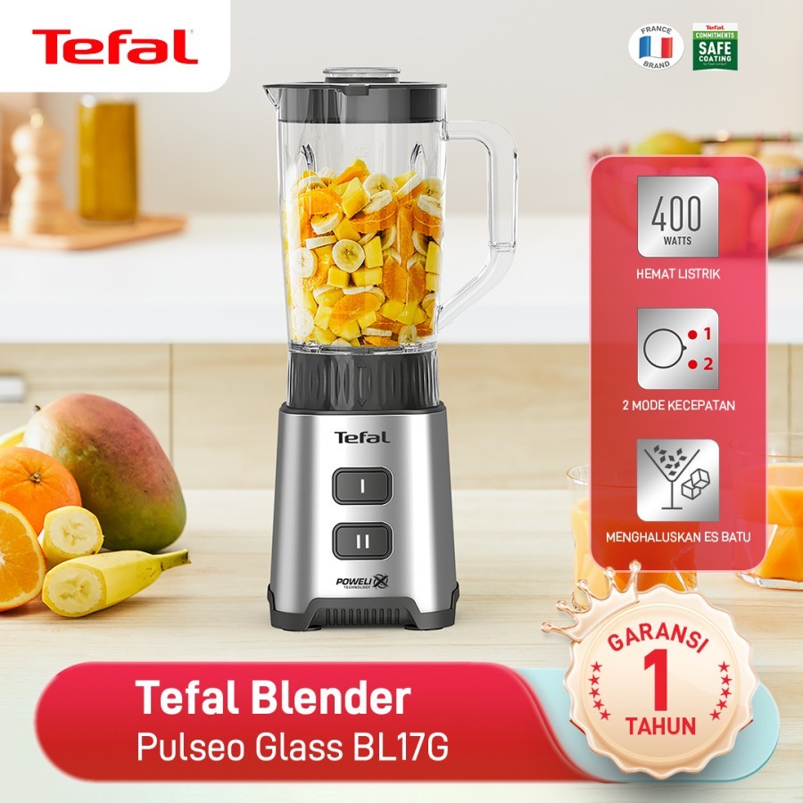 Jual Tefal Blender Pulseo Glass Low Watt / Hemat Energi Series BL17G | Shopee Indonesia