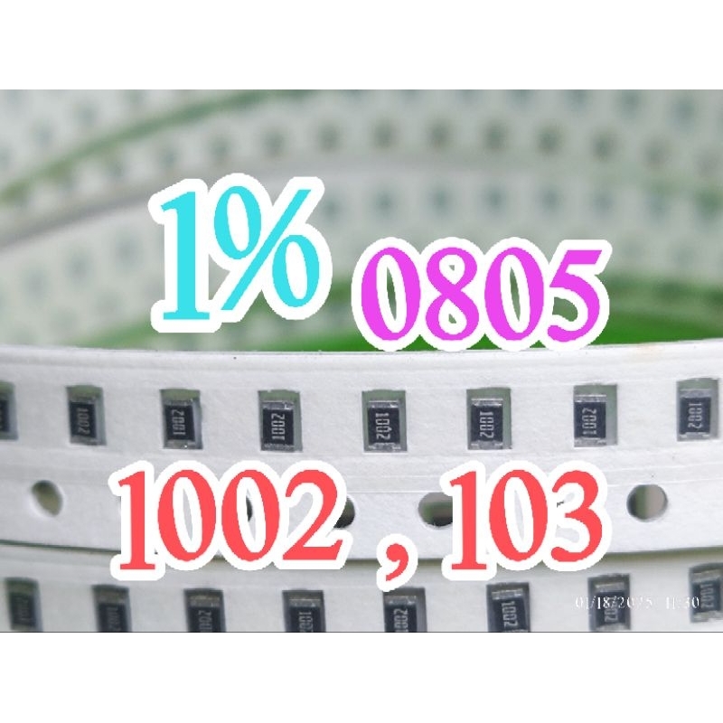Jual 10pcs Chip resistor smd 1002 103 10K size 0805 10K ohm 10k ohm ...