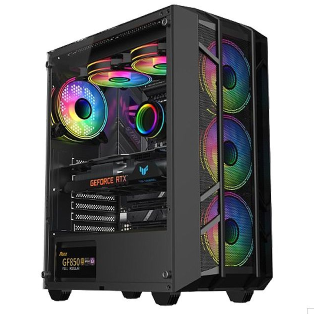 Jual Case Gaming ATX/M-ATX Raptor BRONX Include Fan RGB - Casing Gaming ...