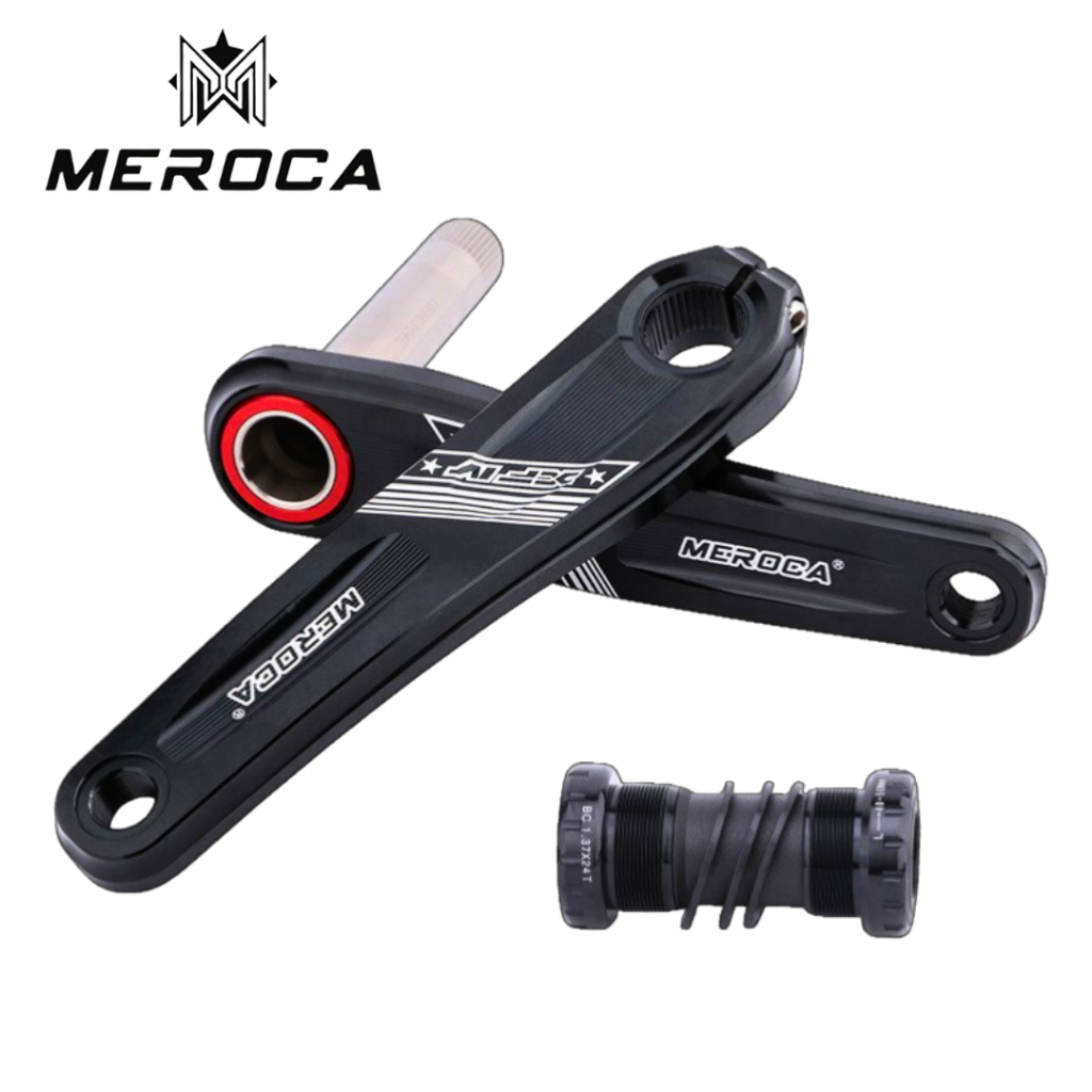 Jual MEROCA Mountain Bike Crank Hollow one-Piece Crankset CNC Direct ...