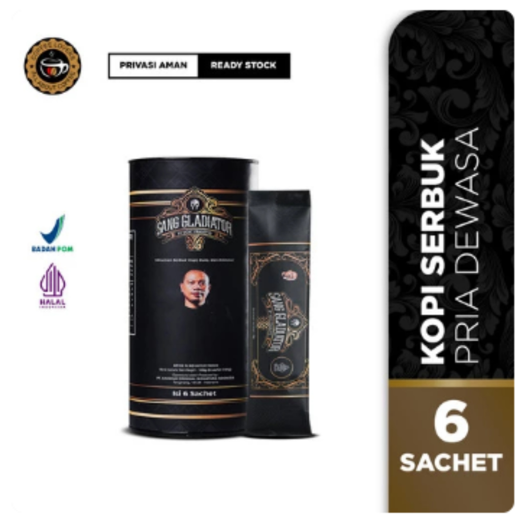 Jual 1 BOX kopi gladiator kopi kuat stamina pria asli original | Shopee ...
