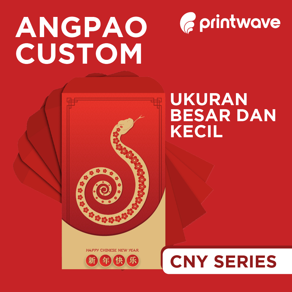 Jual Angpao Custom Premium | Cetak/Print Amplop Imlek Ular Kayu ...