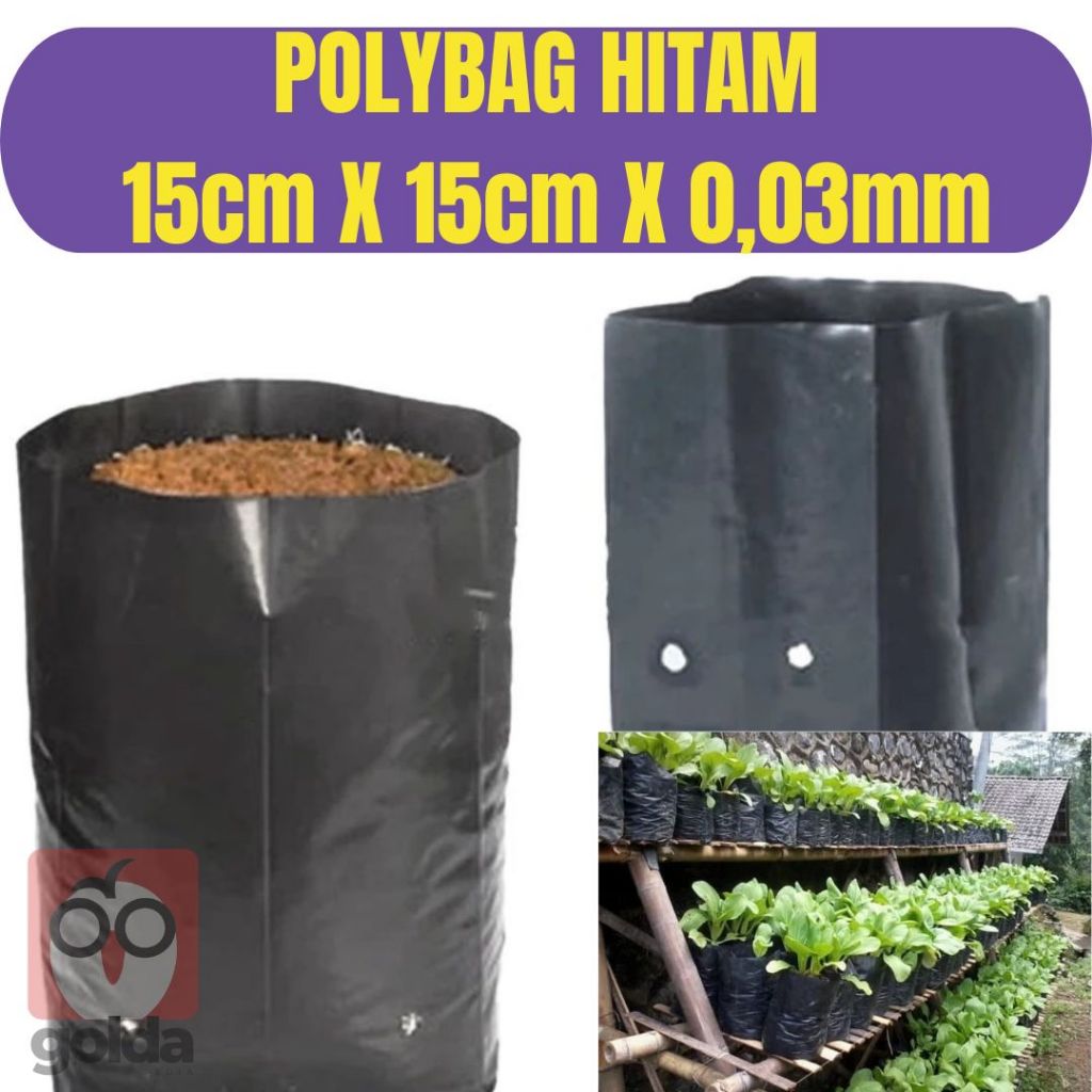 Jual Polybag Plastik 15 cm x 15 cm | Polibag Plastik Polybag 1kg ...
