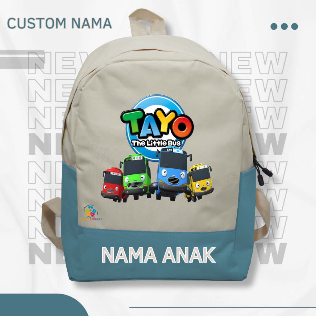 Jual Tas Ransel Backpack Anak Karakter Tayo Little bus - Tas backpack ...