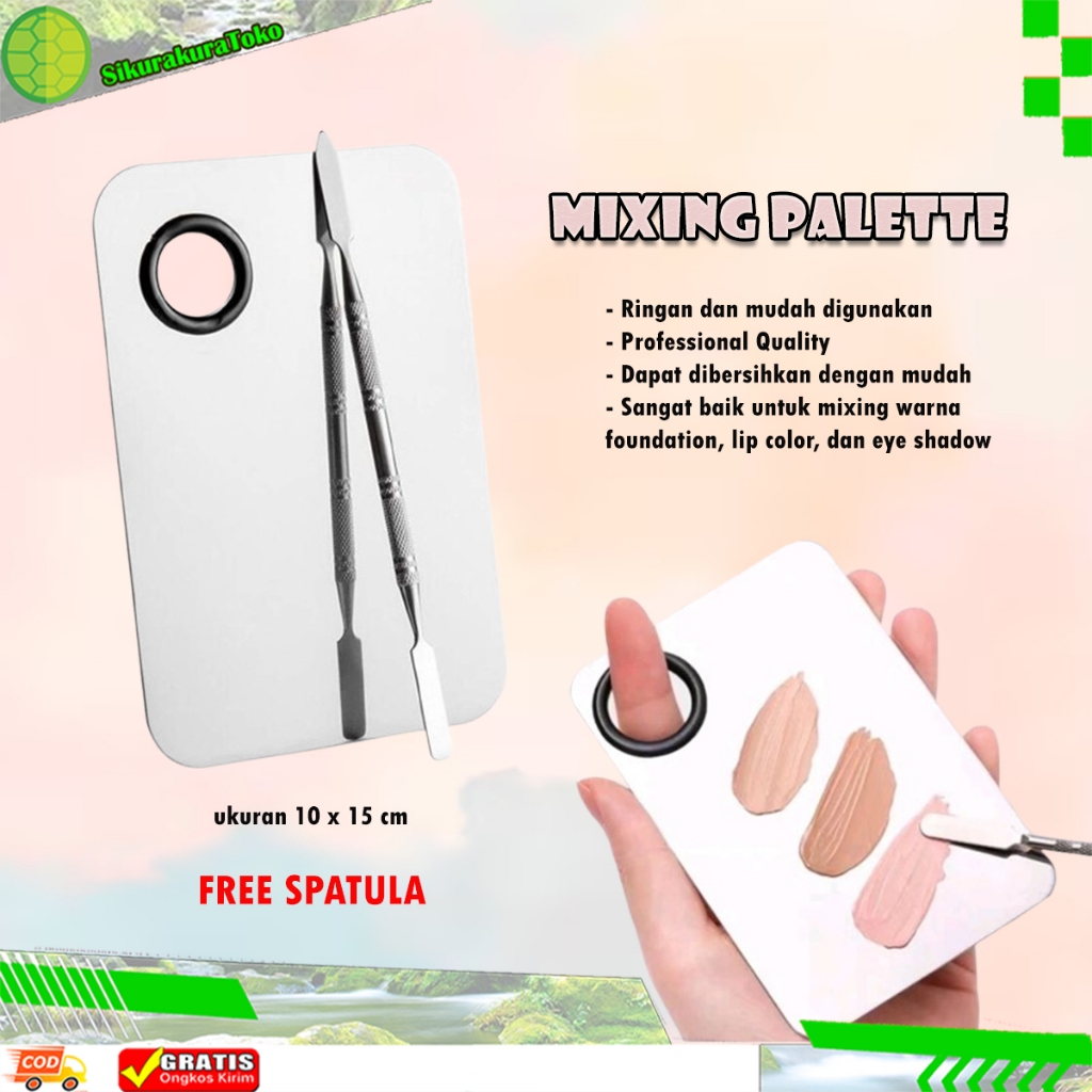 Jual (Skr) Mixing Palette Pallete Pallet Palet mixer foundation alat ...