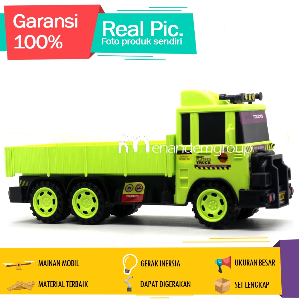 Jual Mainan Anak Mobil Mobilan Truk Hino Dump Truk Engkel Flatbed ...