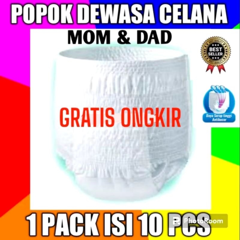 Jual Popok dewasa celana ukuran M/L/XL isi 10 | Shopee Indonesia