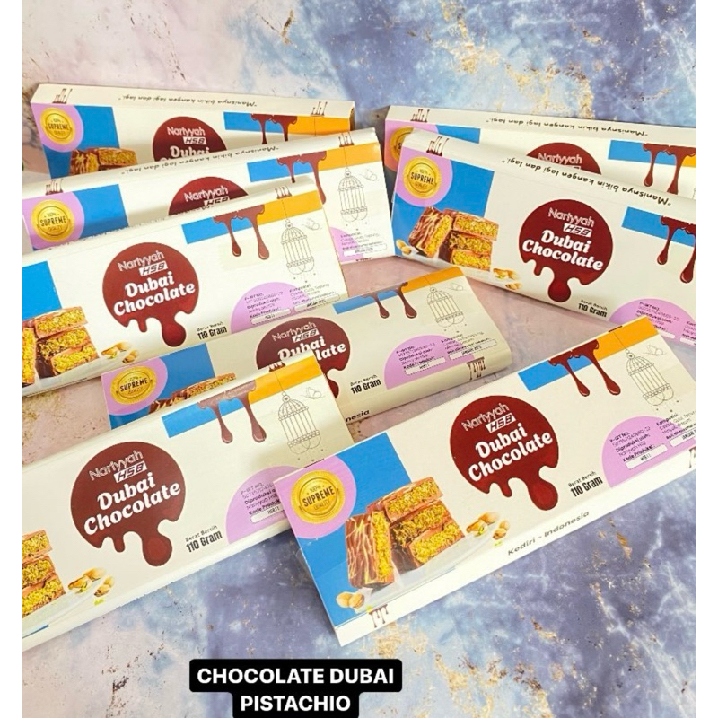 Jual Coklat Dubai Pistachio Kunafa 110gram | Shopee Indonesia