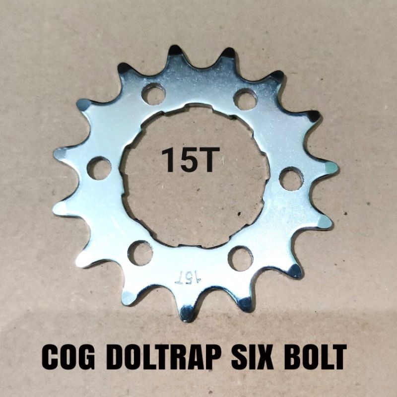 Jual Cog Fixie 15T 16T 17T 18T 20T Six Bolt - Hub Discbrake Jadi Doltrap | Shopee Indonesia