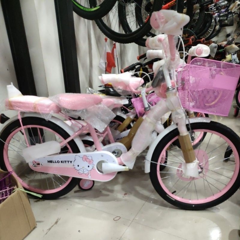 Jual Sepeda Anak Gambar hello kitty pink ukuran 12" 16" 18" 20 ...