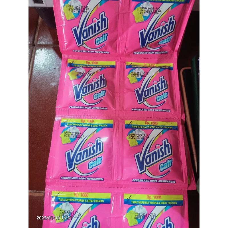Jual Vanish Pink Renceng 15ml X 12 pcs. | Shopee Indonesia