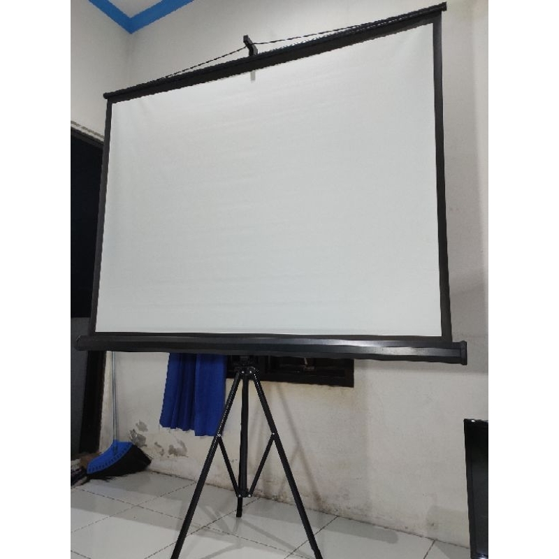 Jual Projection Screen Layar Proyektor 4:3 100 inch | Shopee Indonesia