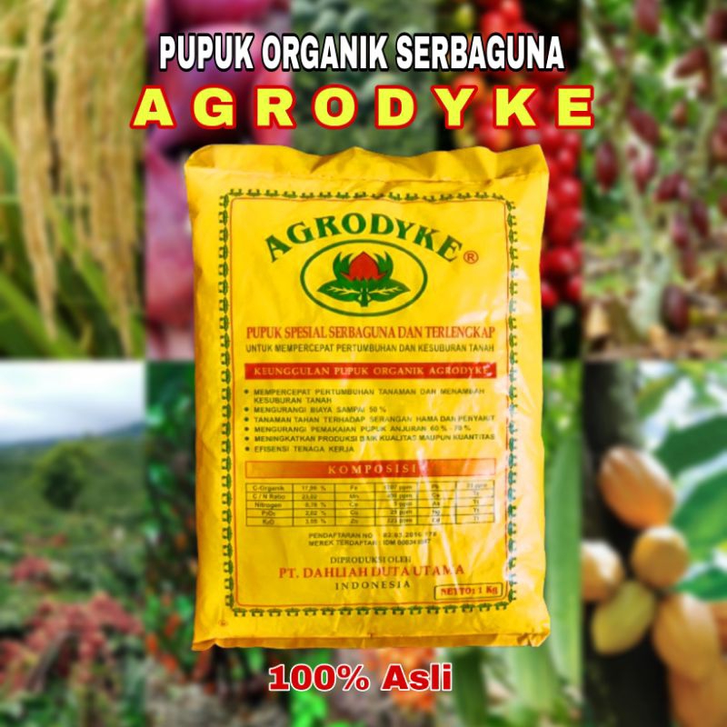 Jual PUPUK AGRODYKE (1KG) 100% KEASLIANNYA | Shopee Indonesia