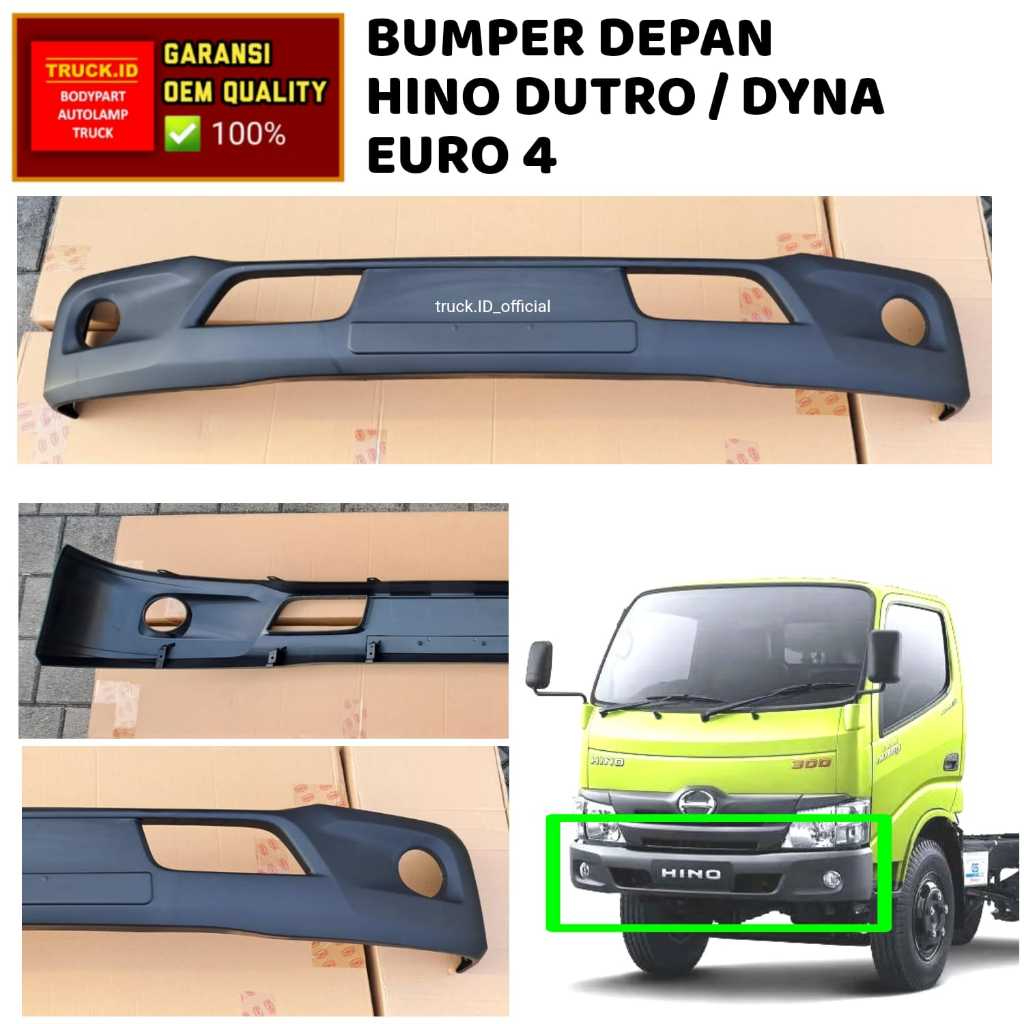 Jual Bumper Bemper Tanduk Depan HINO Dutro Dyna Terbaru EURO 4 *1213 ...