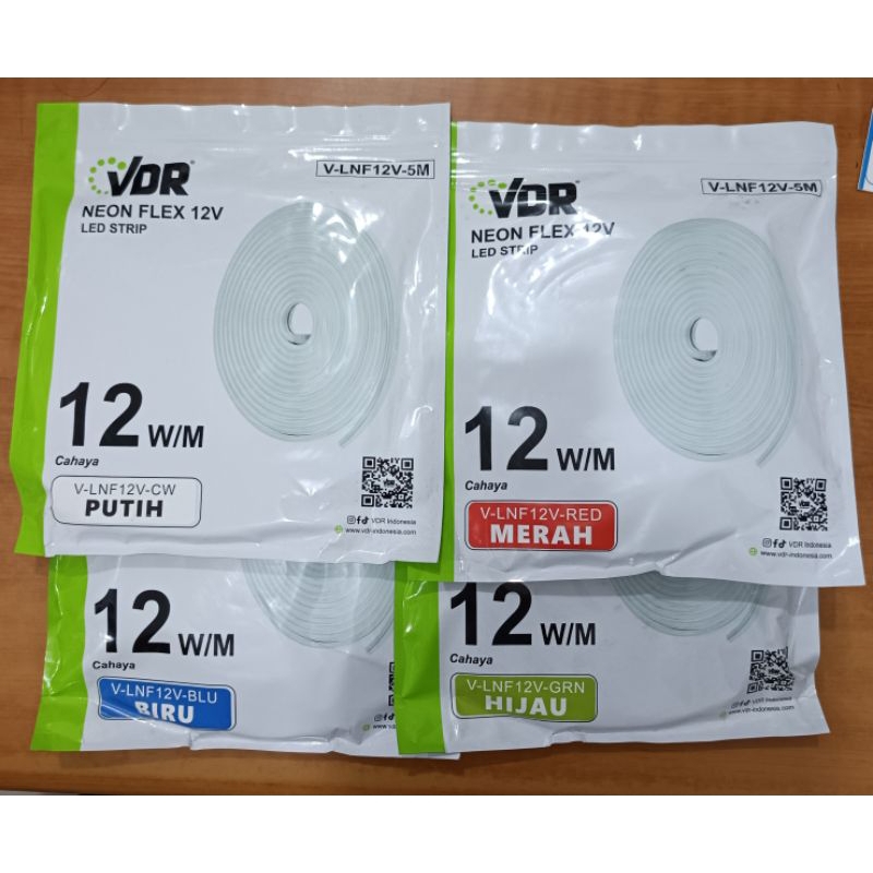 Jual Lampu Led Strip / Led Neon Flex 5 meter merk VDR 12V | Shopee ...