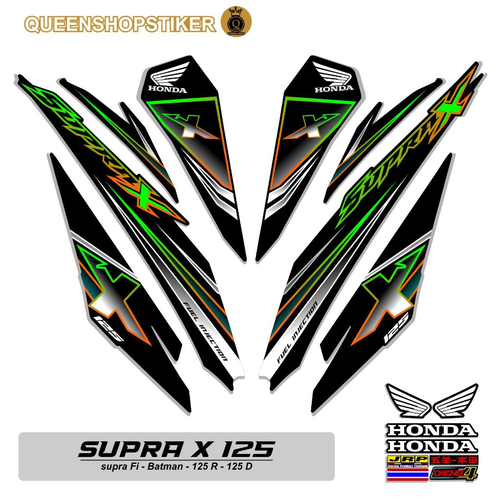 Jual STRIPING SUPRA X 125 R NEW MOTIF 04 STIKER SUPRA X 125 FI ...