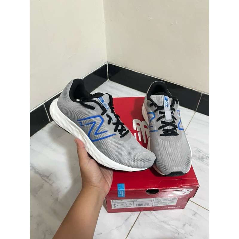 Jual Sepatu NB 420 men abu2 list biru sale 70% ukuran 40-44 | Shopee ...
