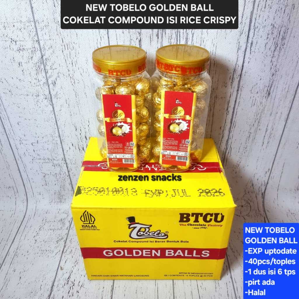 Jual NEW TOBELO GOLDEN BALLS EXP (40PCS) EXP 06/26 | Shopee Indonesia