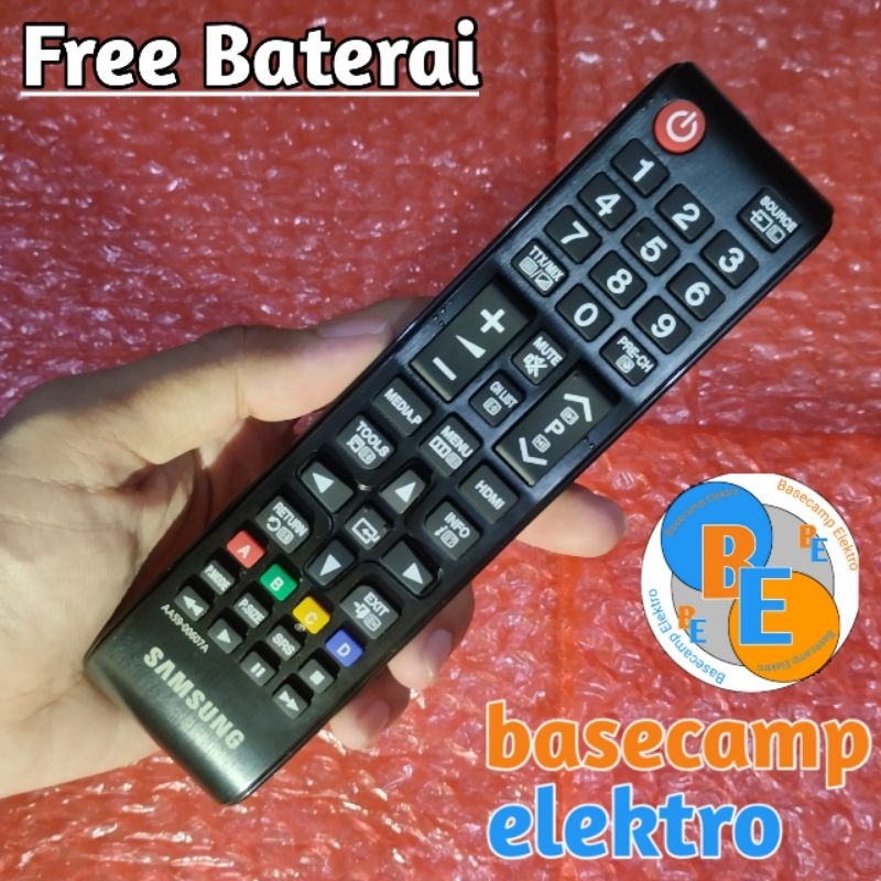 Jual Remote TV SAMSUNG TV LED Original Asli AA59 00607A Free Batu ...