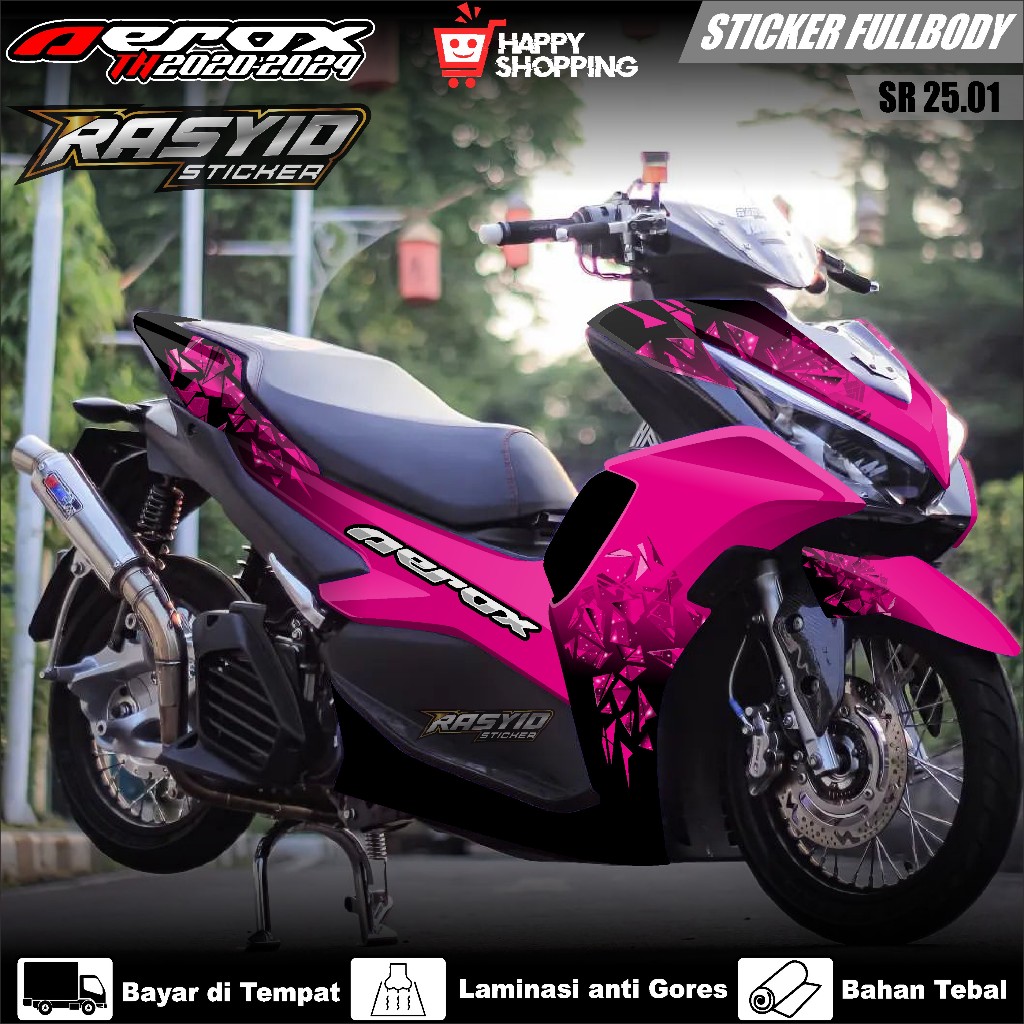 Jual Sticker Decal Full Body Yamaha Aerox 155 New Connected Cyber City ...