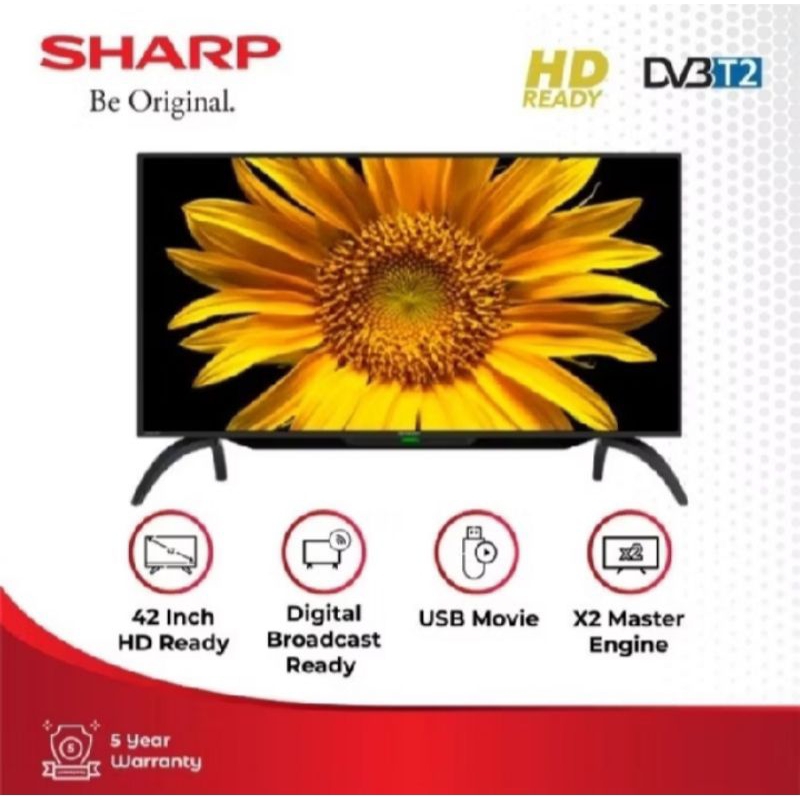Jual SHARP TV LED 42 INCH FULL HD 2TC42DD1I DIGITAL GARANSI RESMI | Shopee Indonesia