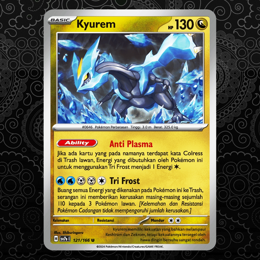 Jual Pokemon Kyurem Naga TCG Kartu Pokemon Indonesia ( Harga Untuk 1 ...