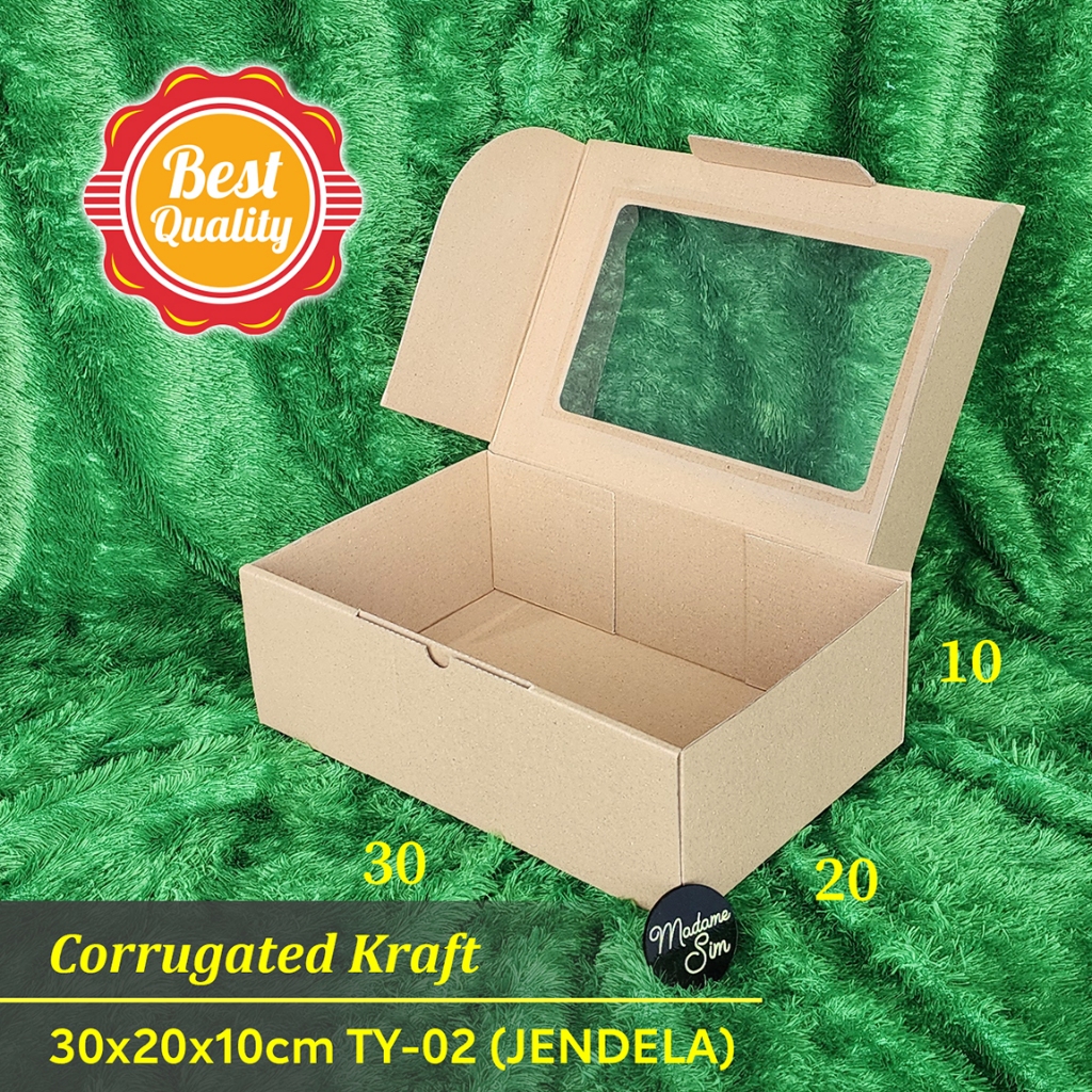 Jual DUS PACKING - BOX - KOTAK - KEMASAN 30x20x10 (JENDELA) - TY02 (ISI ...