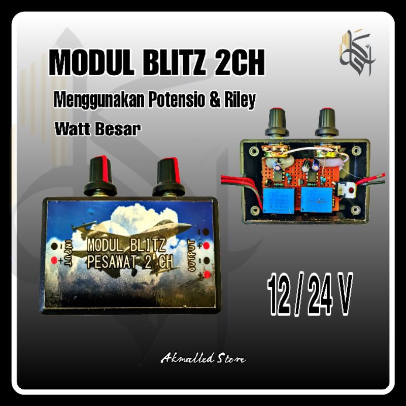 Jual Modul Blitz Pesawat 2 Channel Menggunakan Potensio & Riley Watt ...