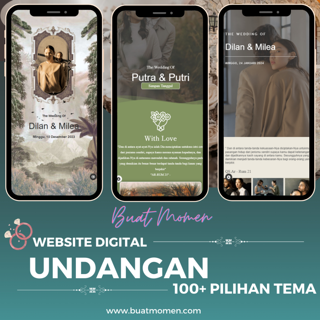 Jual Undangan Web Pernikahan | Undangan Digital Pernikahan | Wedding ...