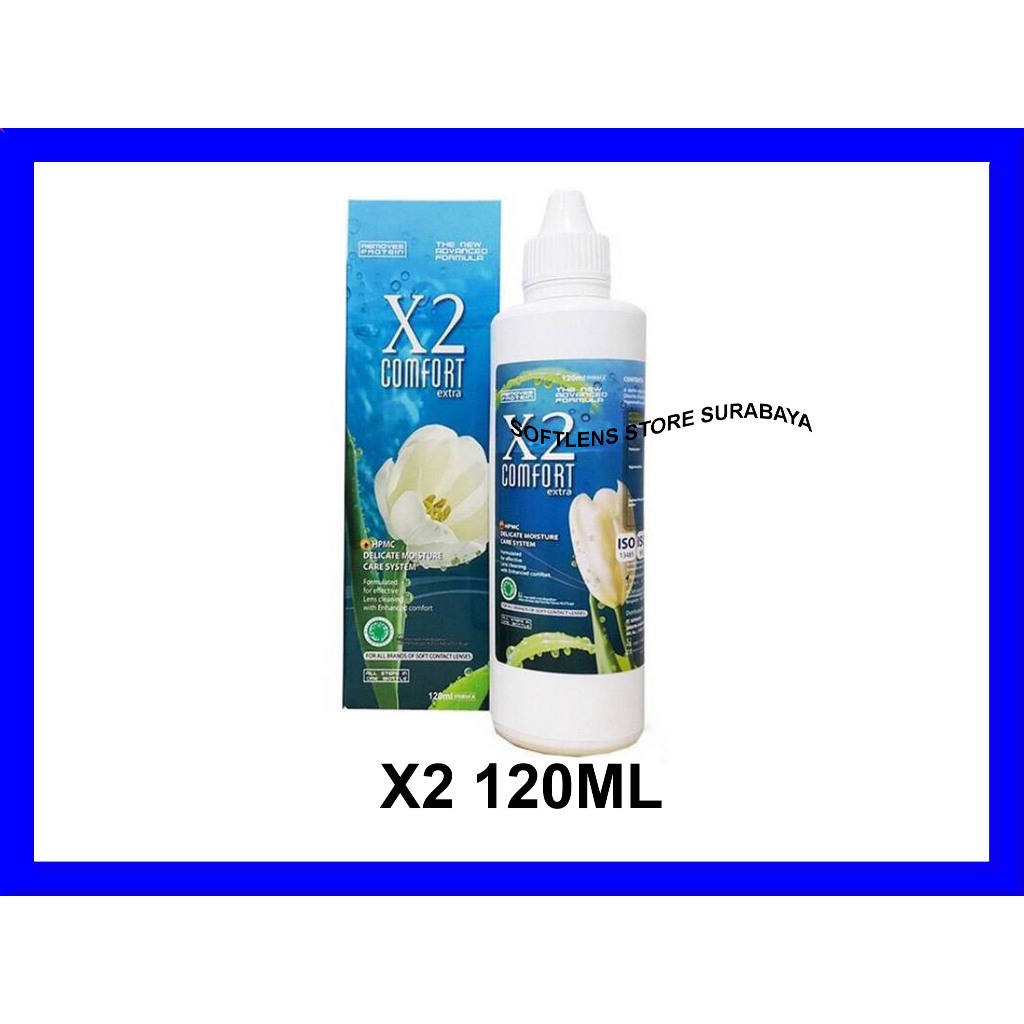Jual (BISA COD) Air Softlens X2 Comfort 120ml / Cairan Softlens X2 ...